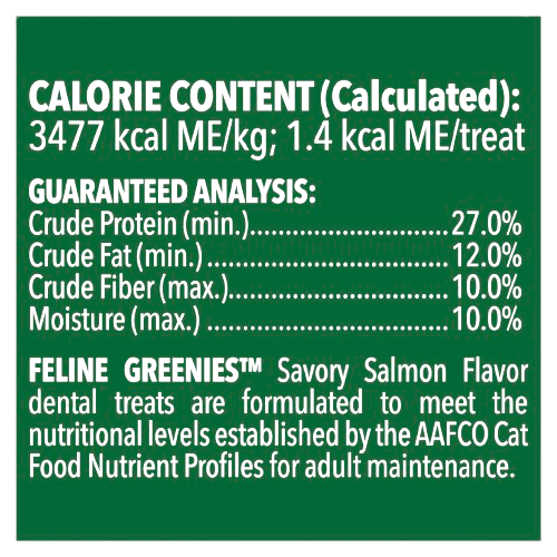 FELINE GREENIES™ Savoury Salmon Dental Cat Treats 130g | GREENIES AU